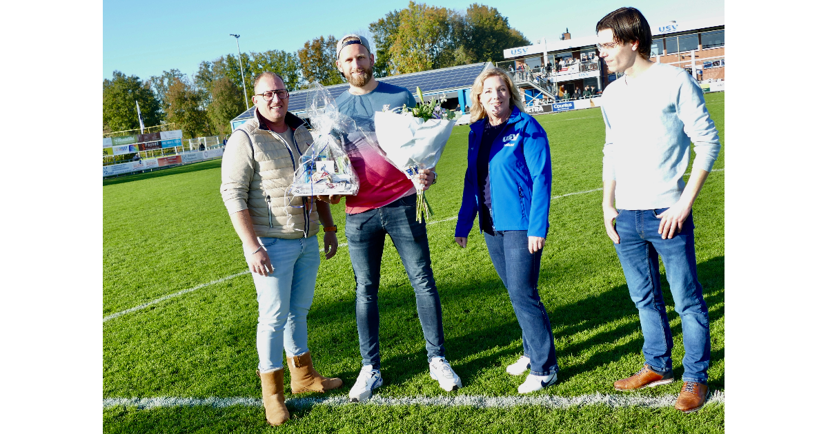 USV Nieuwleusen bedankt Dennis van der Veen