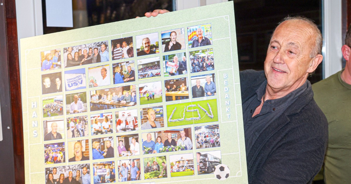 Hans Wink erelid Supportersvereniging USV Nieuwleusen