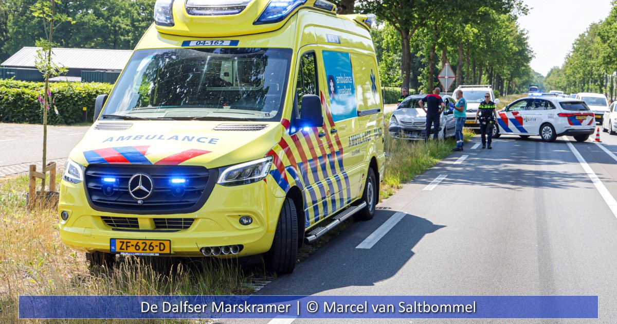 Ongeluk op de N377 Zwolseweg