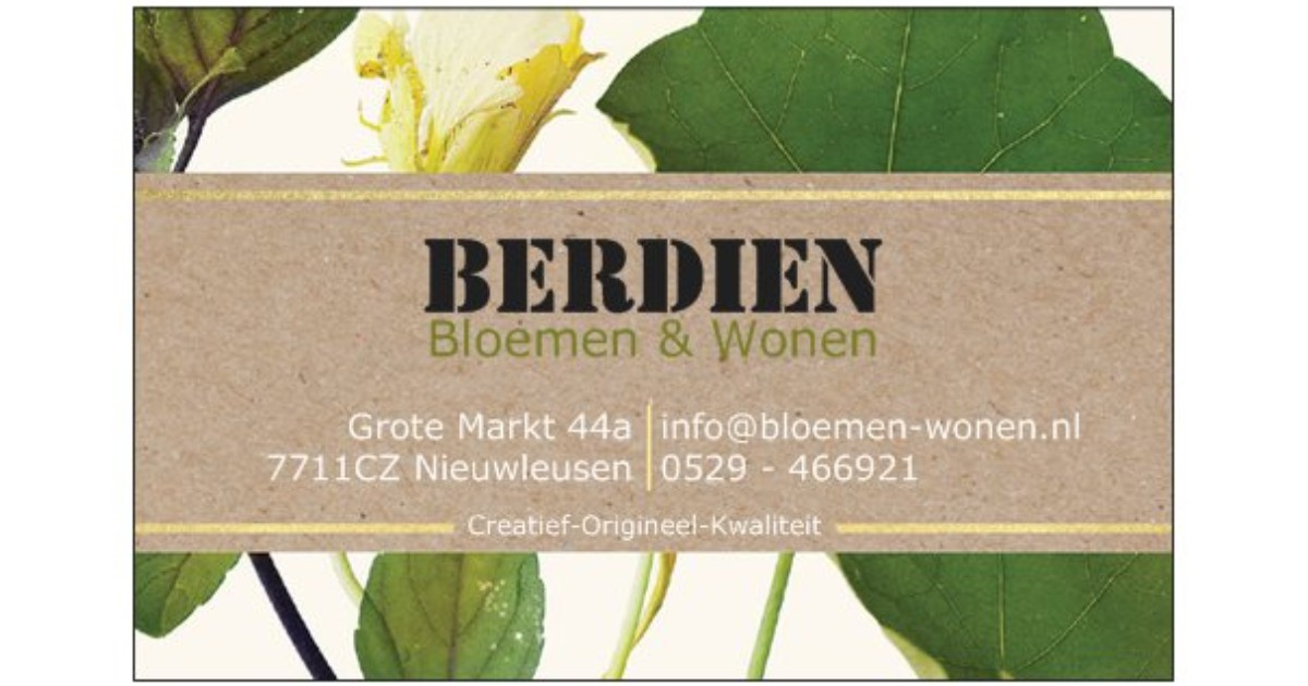 Ondernemen in coronatijd; Berdien Bloemen en Wonen